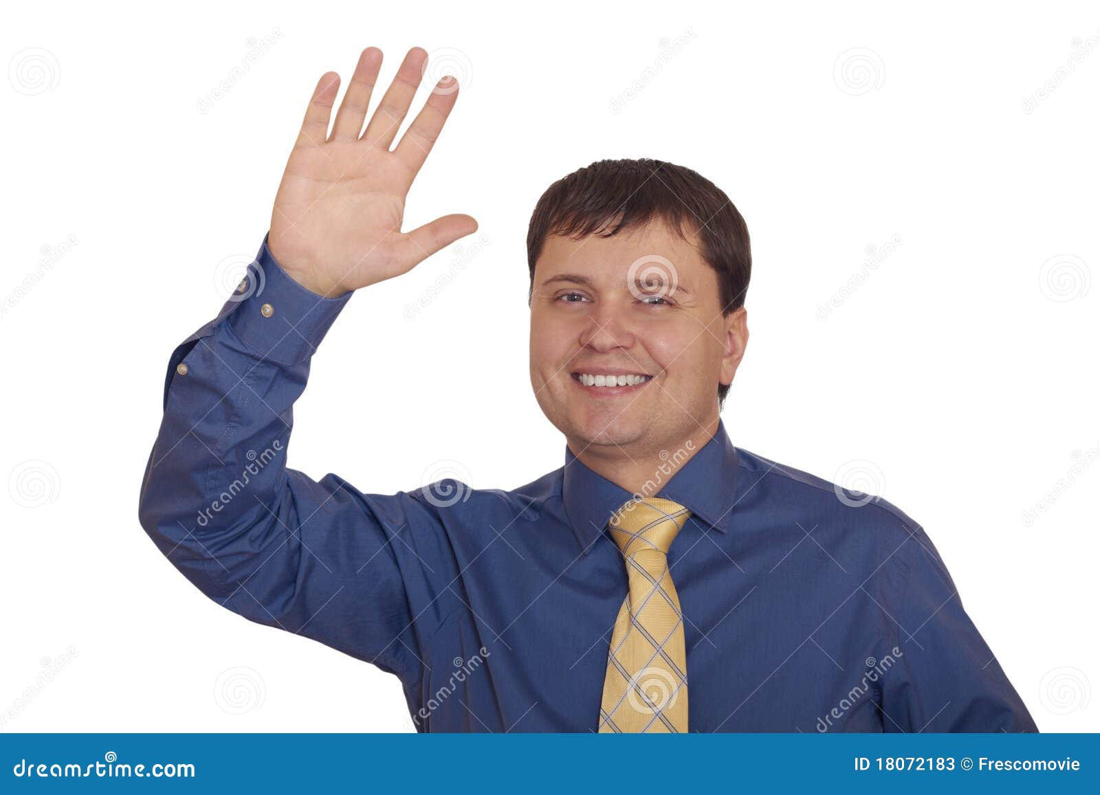 Friendly Smiling Businessman Stock Image - Image of happy, gesture ...