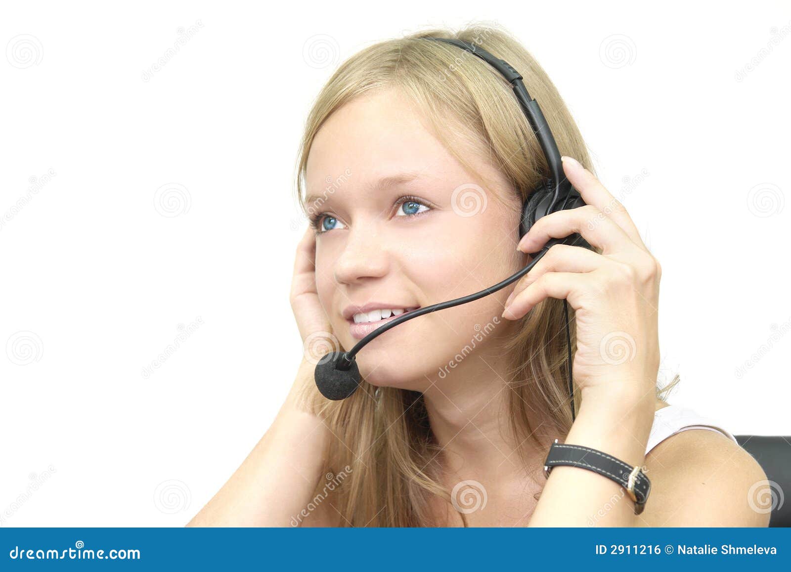 Friendly smiling girl stock photo. Image of youth, blond - 2911216
