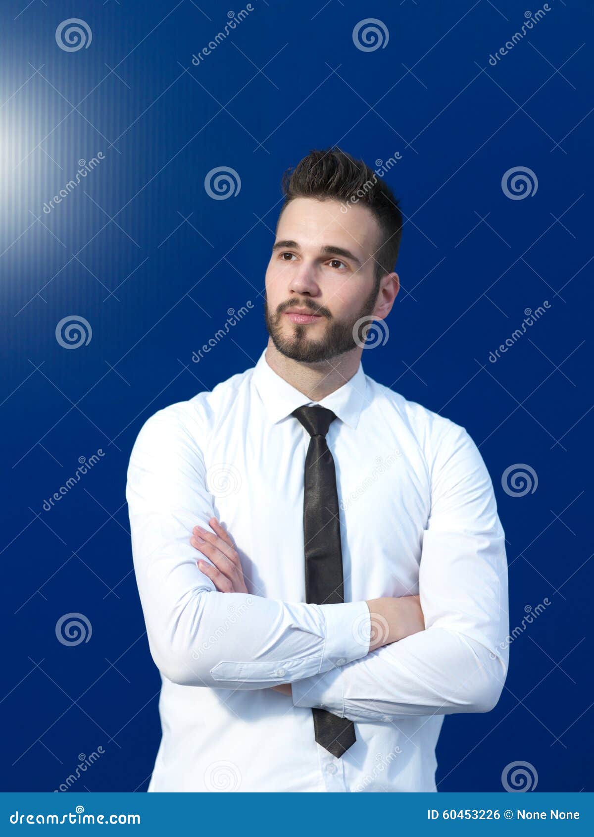 Friendly and Smiling Handsome Businessman Stock Photo - Image of ...