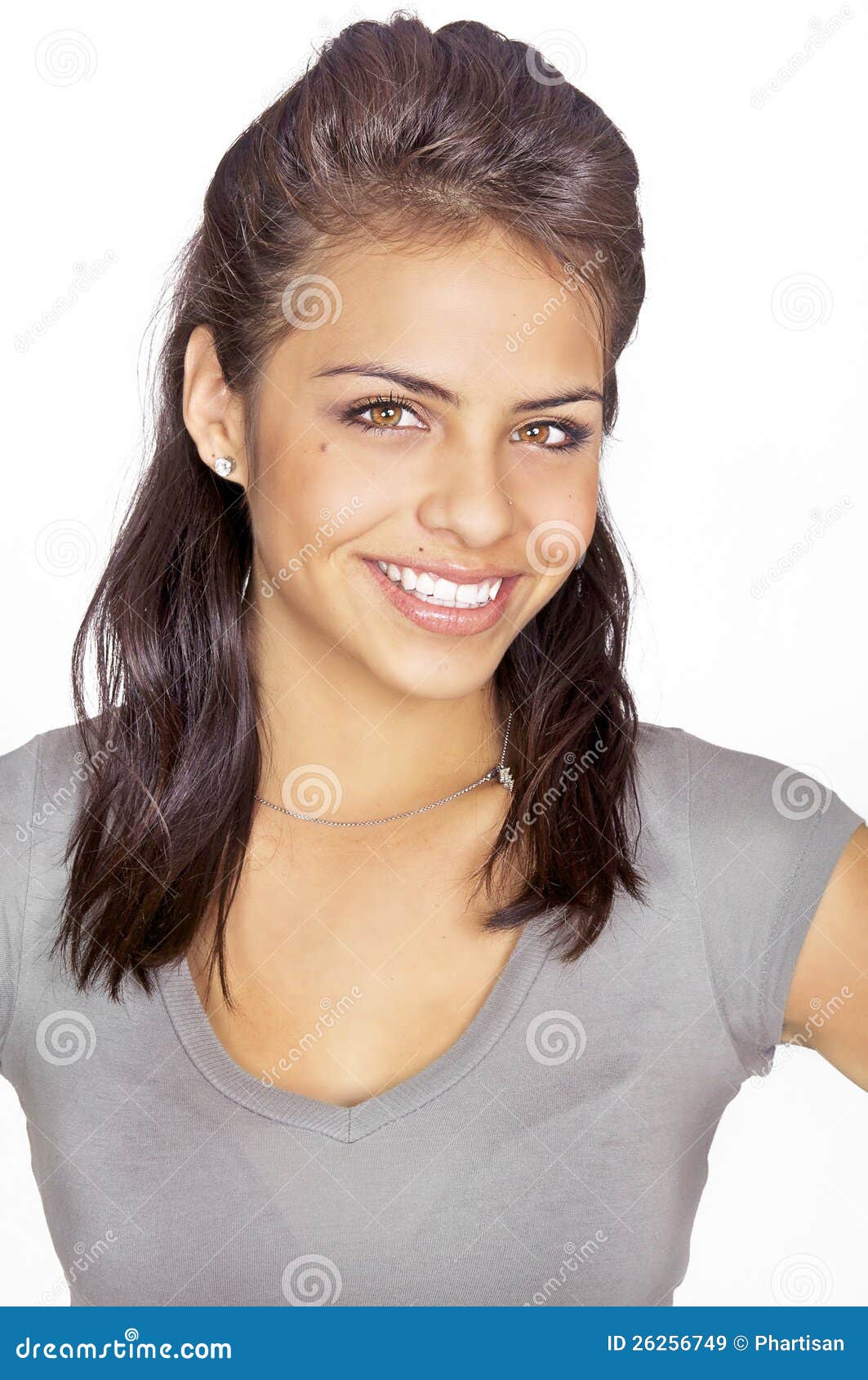 Friendly Smiling Young Woman Stock Image - Image of lovely, expression ...