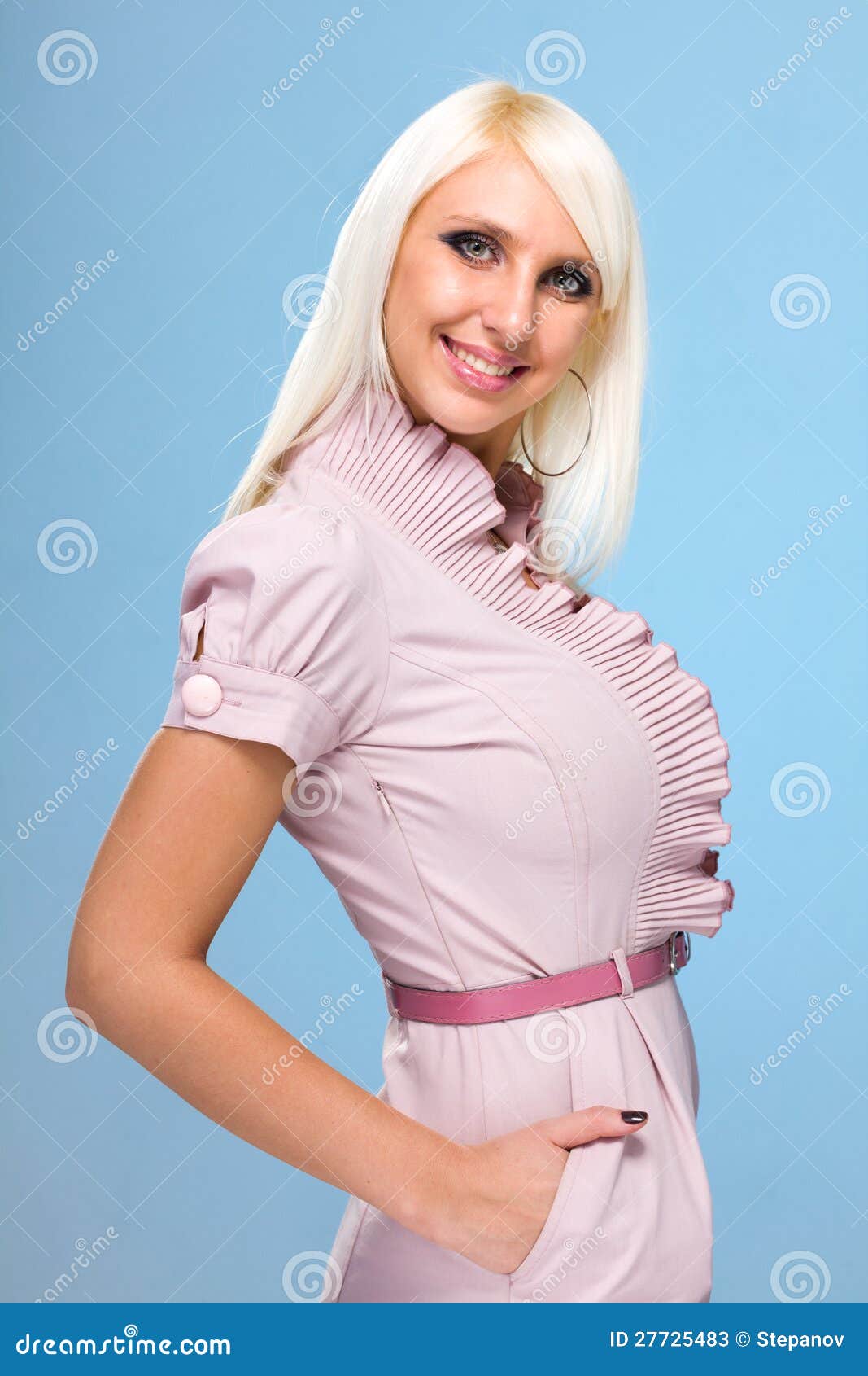 Friendly Smiling Young Woman Stock Image - Image of portrait, cheerful ...