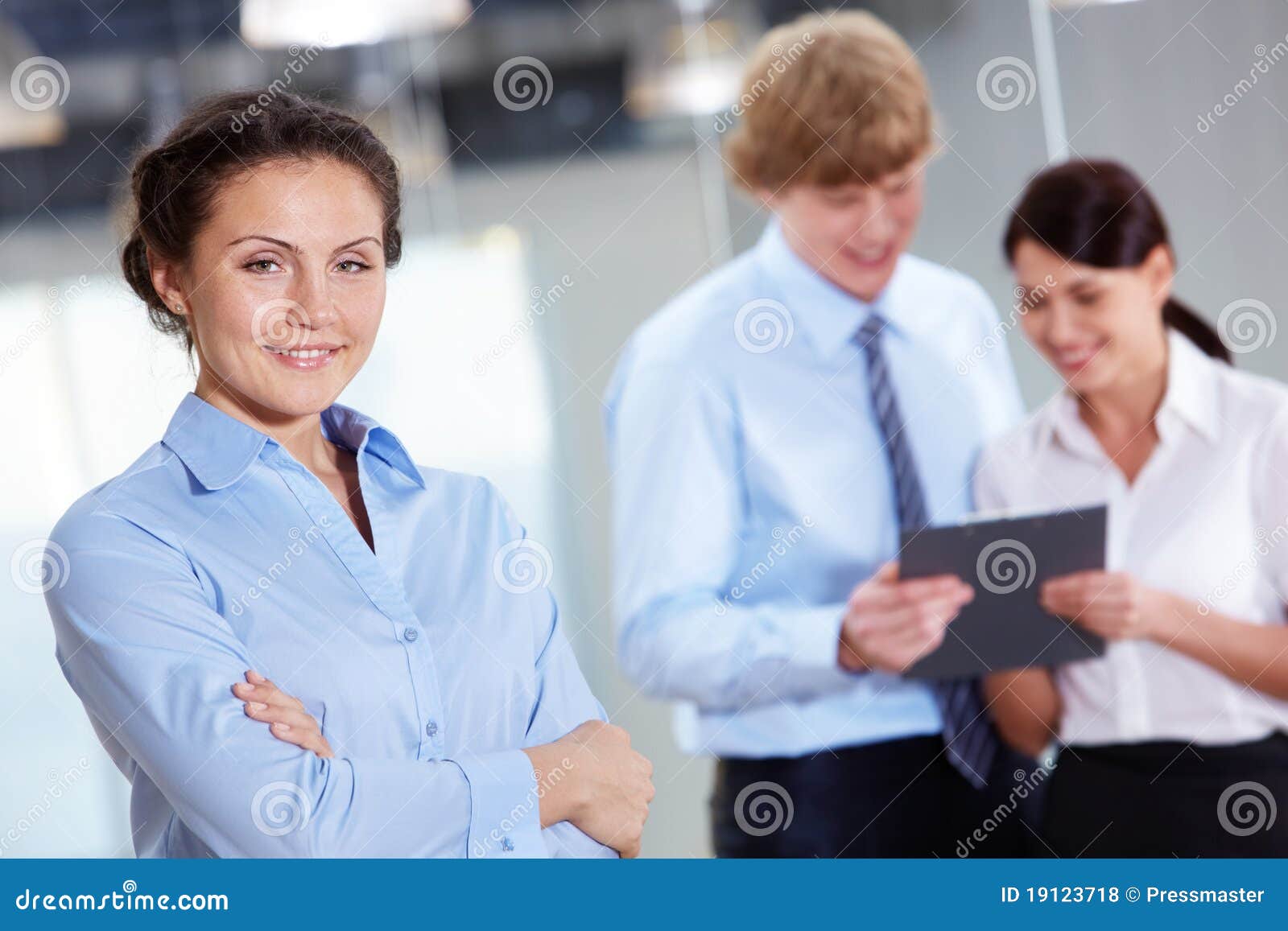 Friendly specialist stock photo. Image of male, brunette - 19123718