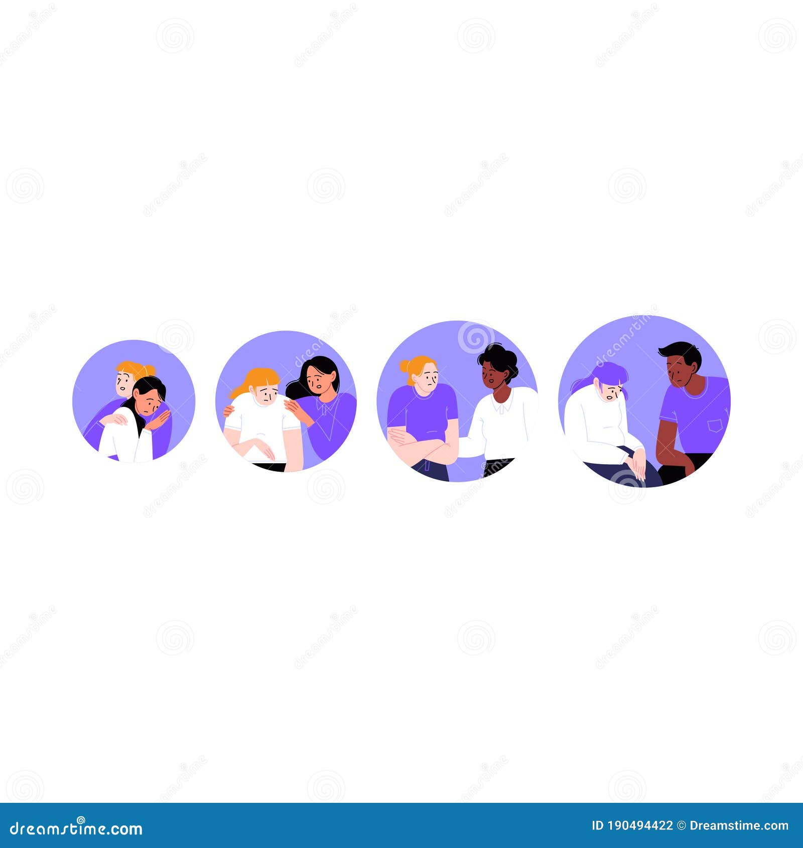 Friendly support concept stock vector. Illustration of mental - 190494422