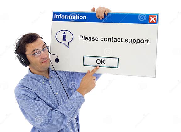 Friendly Support with Mesage Stock Image - Image of helpline, concept ...