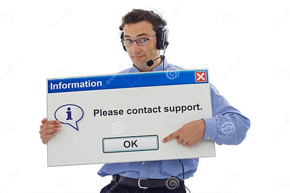 Friendly support personnel stock photo. Image of concept - 3145208