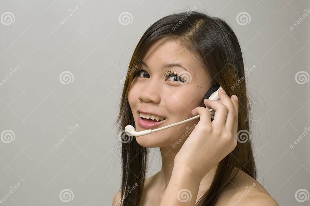 Friendly support staff stock image. Image of connection - 7203265
