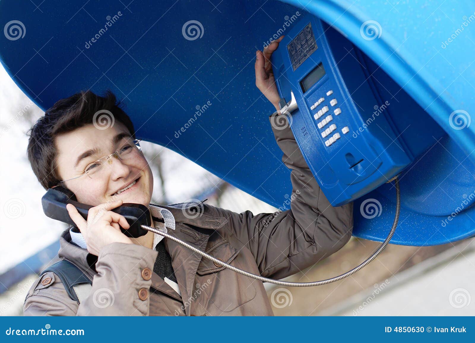 Friendly talk on telephone stock photo. Image of phone - 4850630