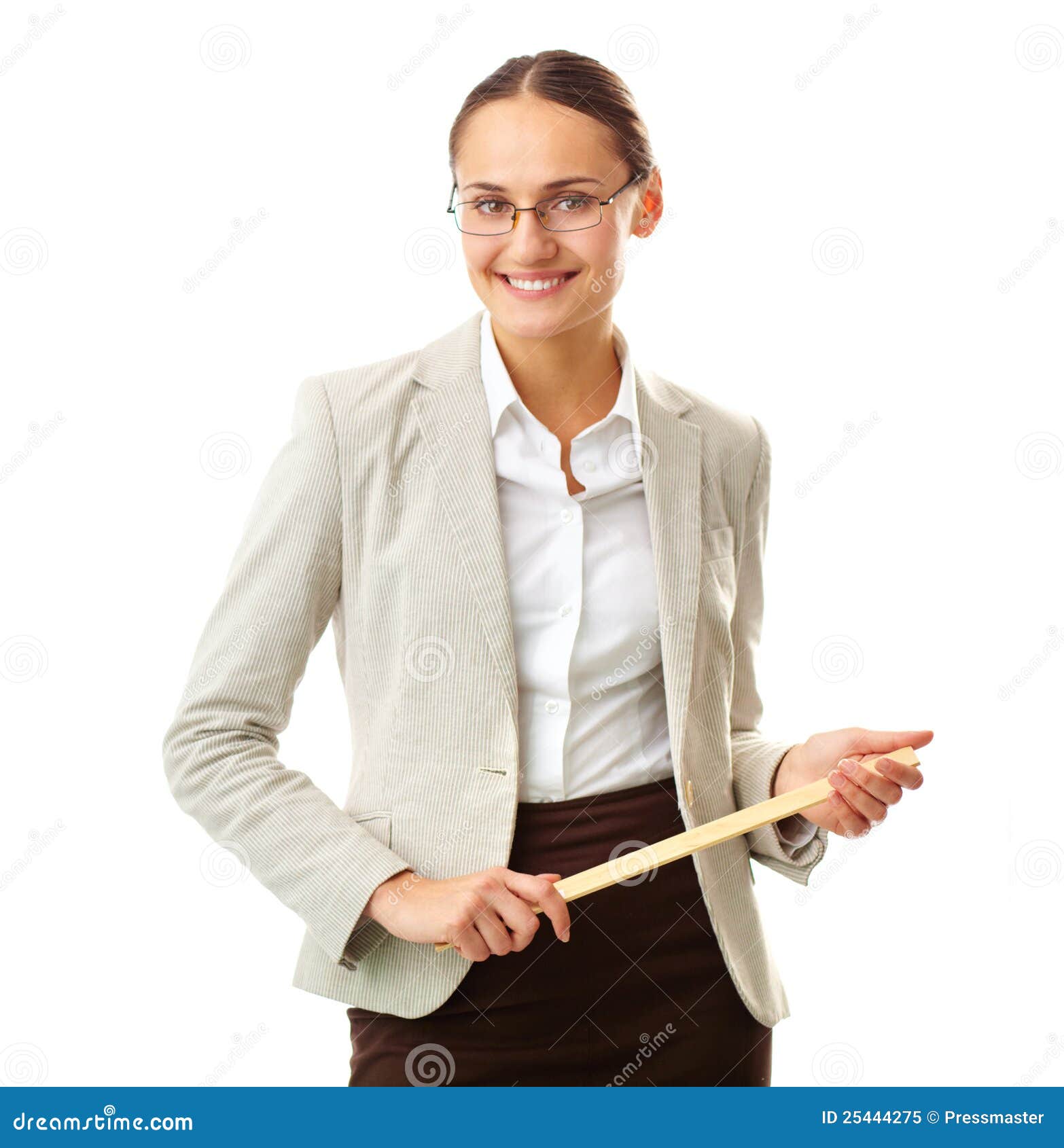 Friendly teacher stock image. Image of looking, education - 25444275