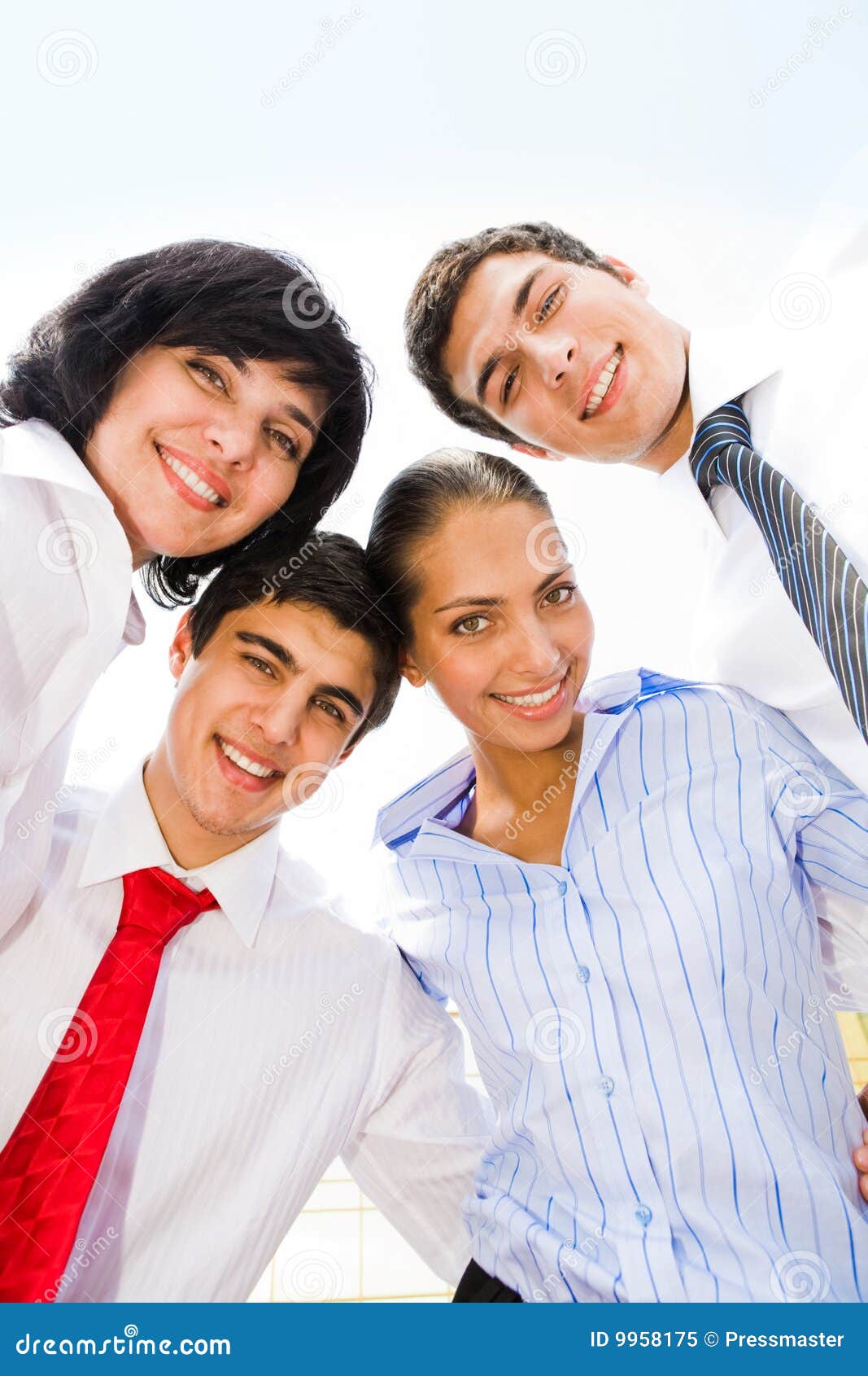 Friendly team stock image. Image of attractive, group - 9958175