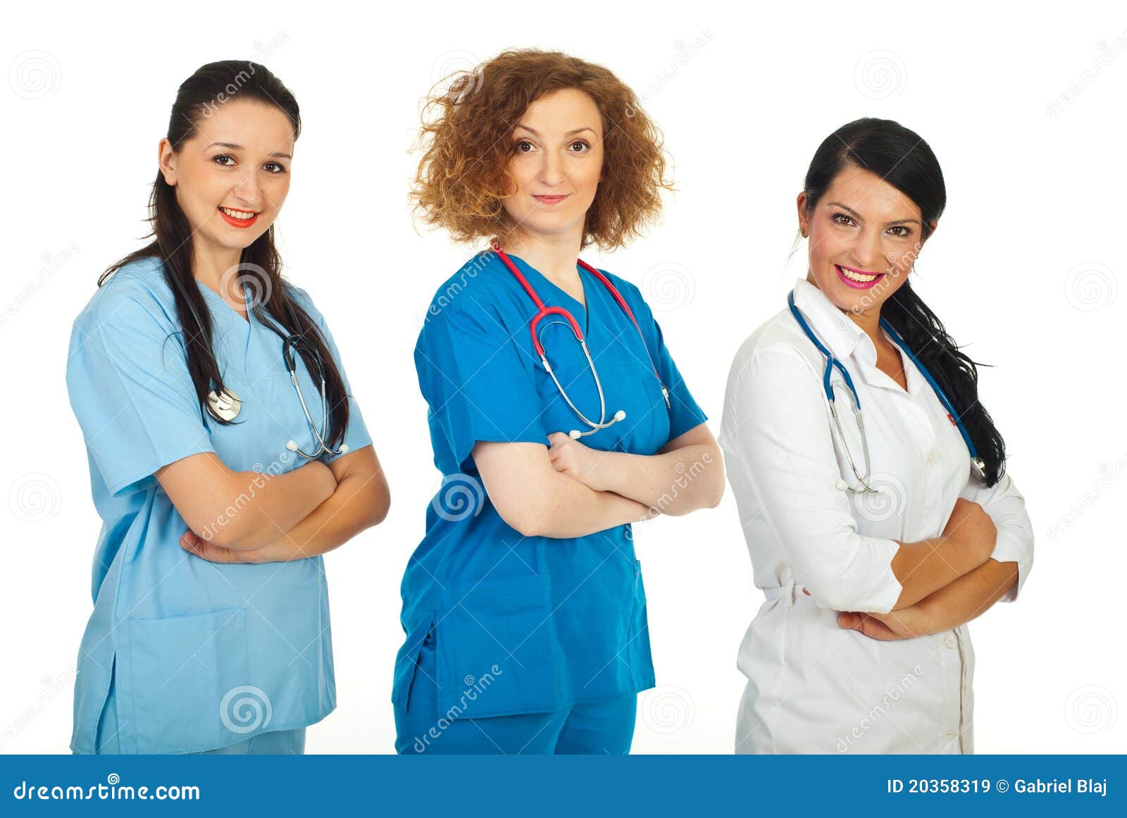 Friendly Team of Doctors Women Stock Image - Image of friendly ...