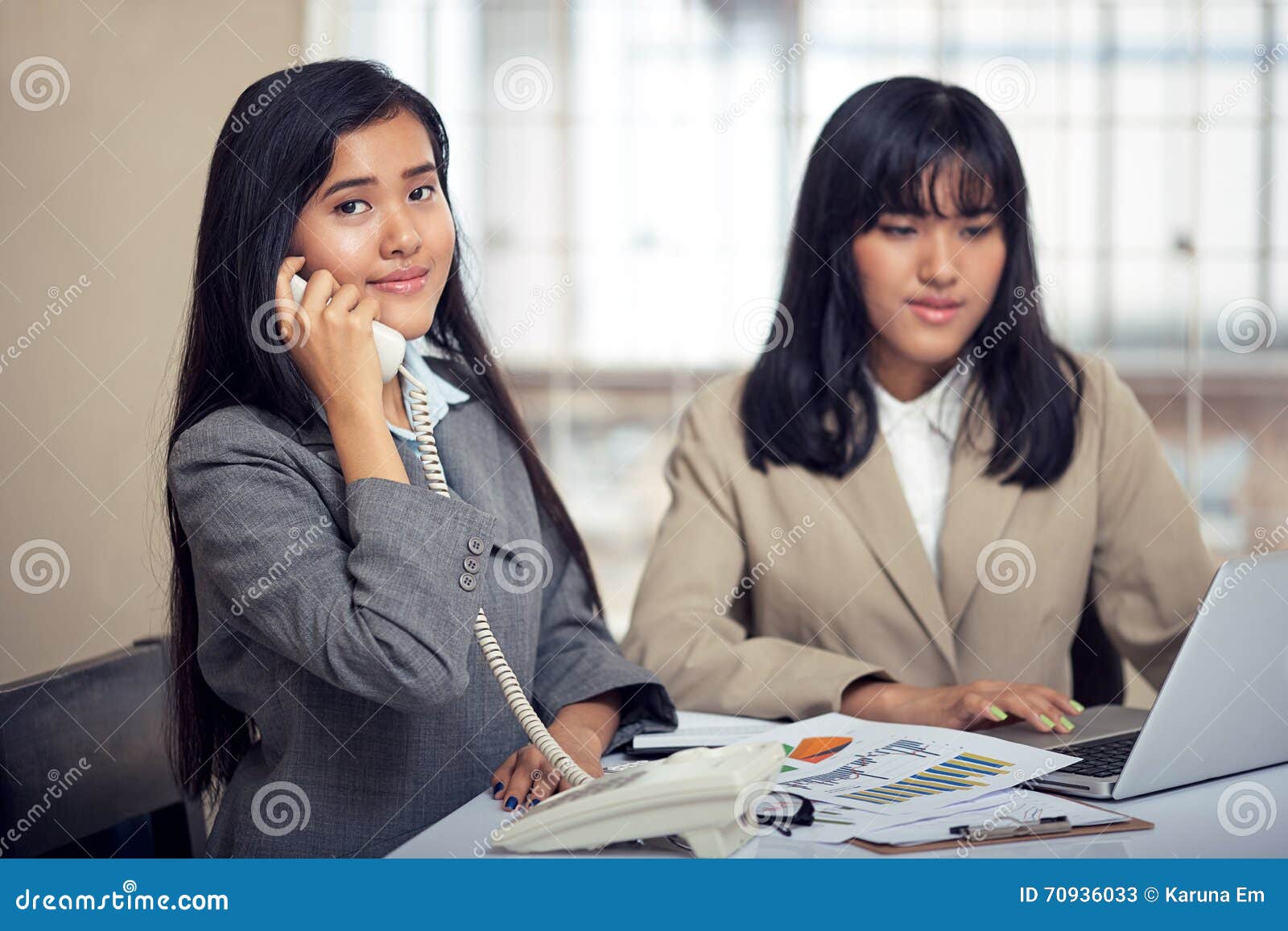 Friendly team working stock image. Image of calculator - 70936033