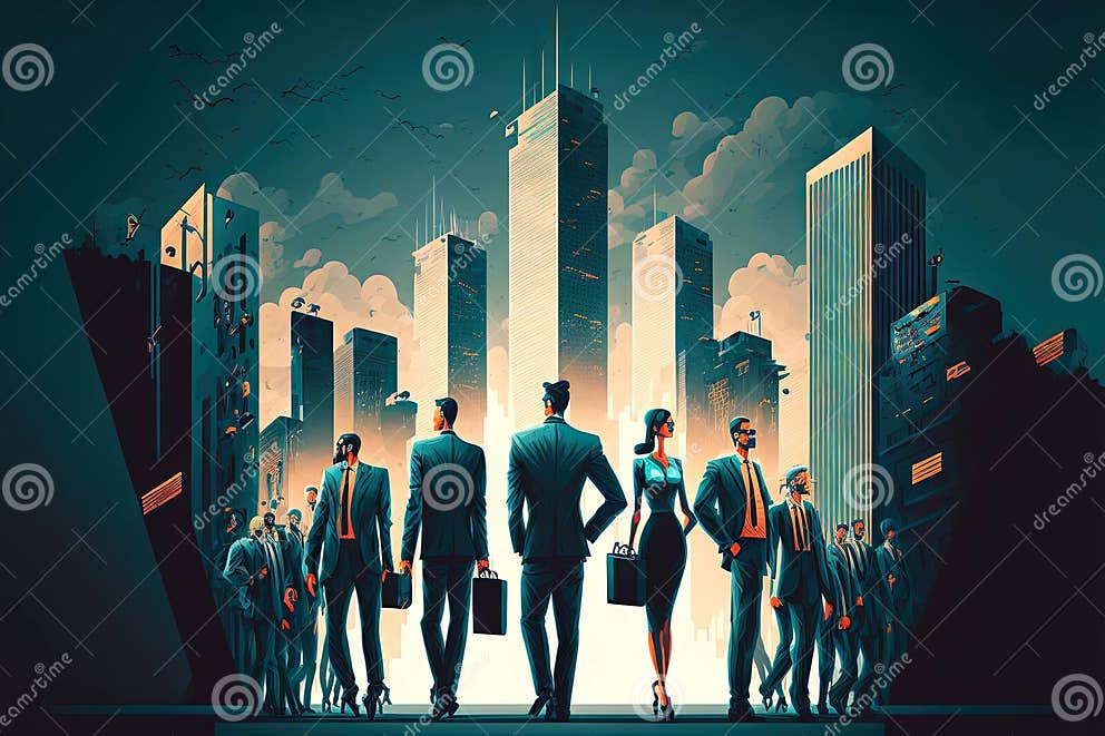 Friendly Teamwork in Promoting Well-coordinated Business Concept Stock ...