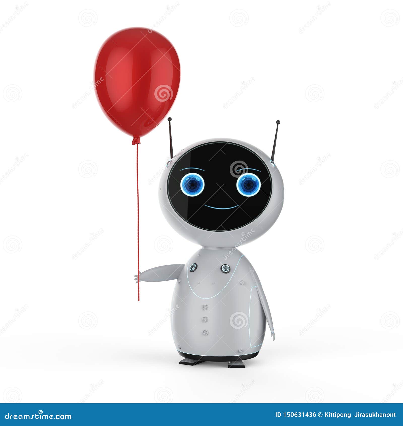 Friendly Technology Concept Stock Illustration - Illustration of cute ...