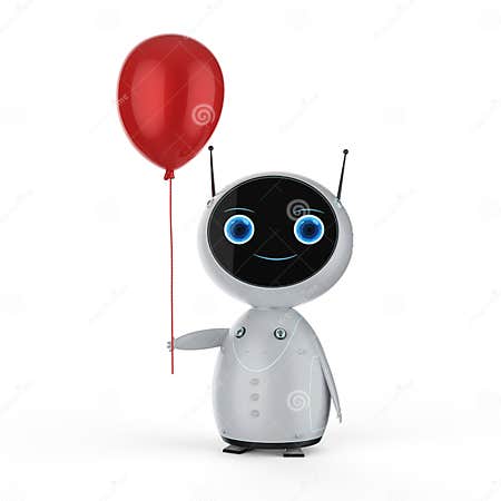 Friendly Technology Concept Stock Illustration - Illustration of cute ...