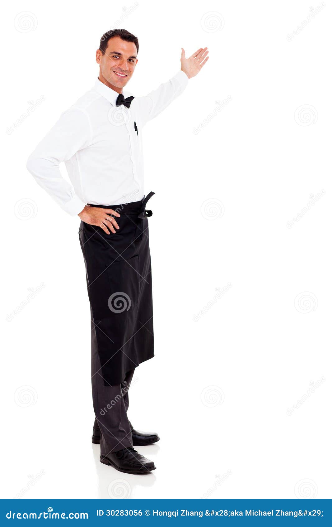 Friendly waiter welcome stock photo. Image of portrait - 30283056