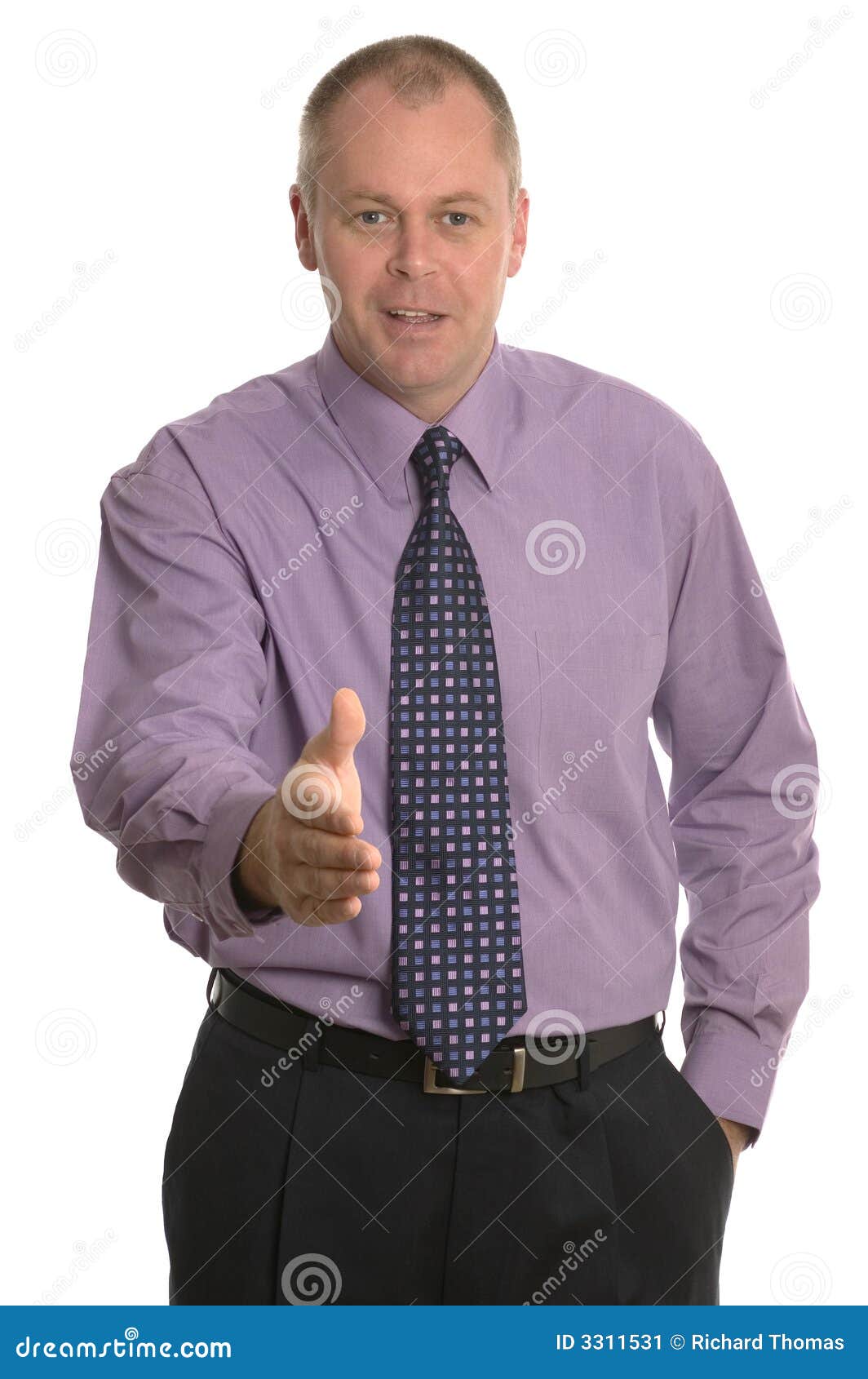 Friendly welcome. stock image. Image of gesture, isolated - 3311531