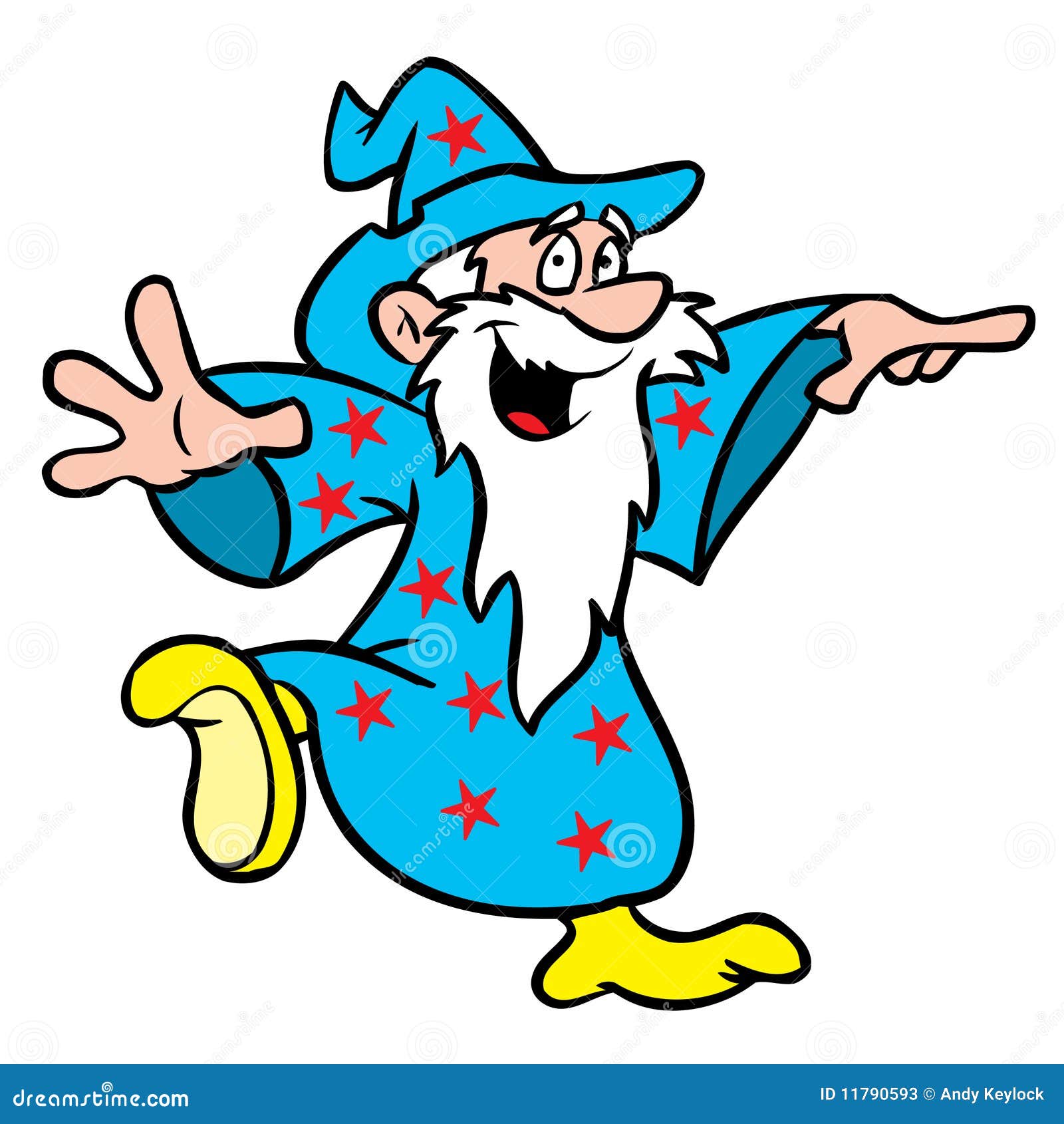 Cartoon wizard clipart