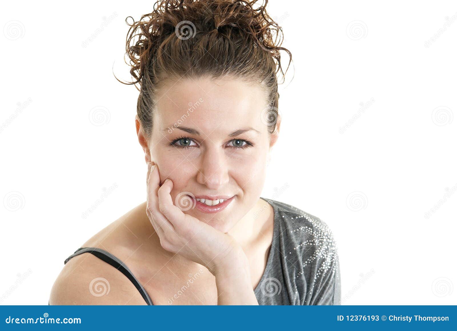 Friendly woman stock image. Image of beauty, smile, friendly - 12376193