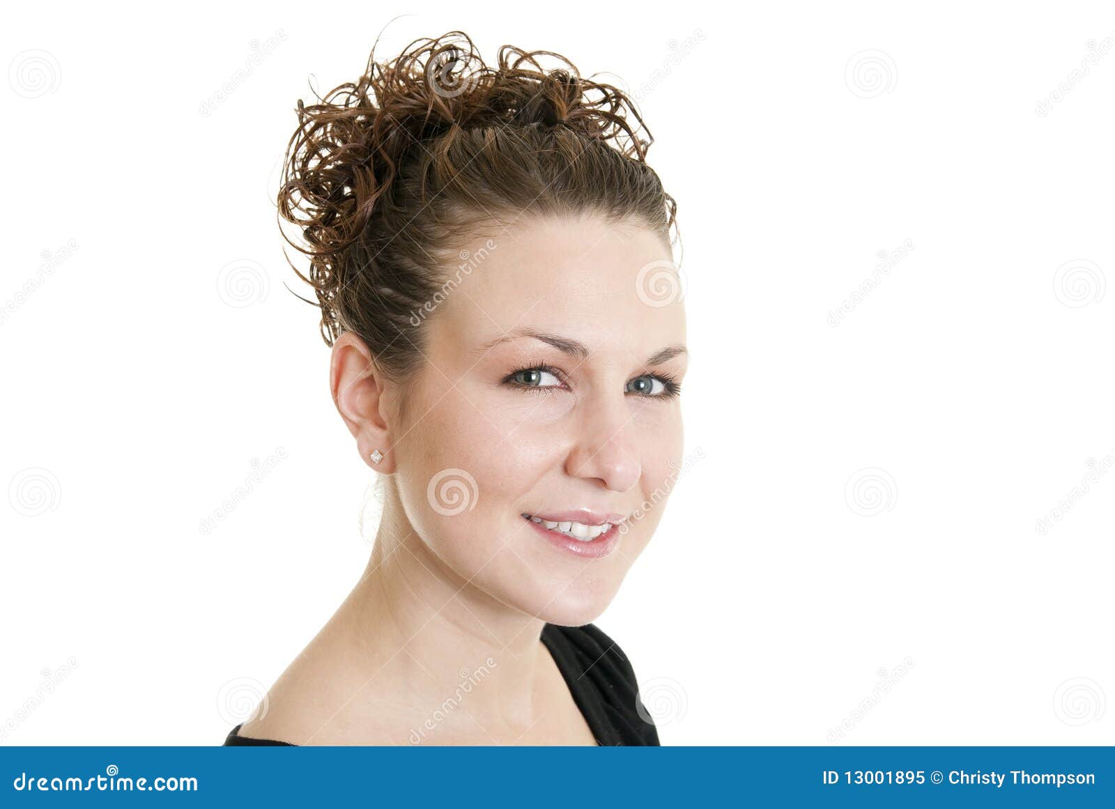 Friendly woman stock image. Image of happy, beauty, female - 13001895