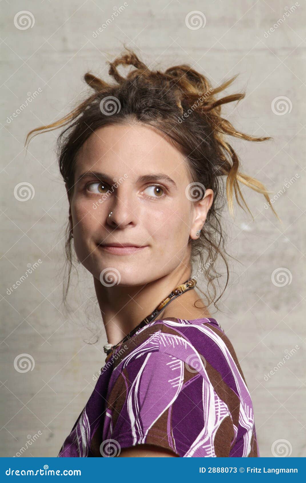 Friendly woman stock image. Image of hair, solitude, hope - 2888073