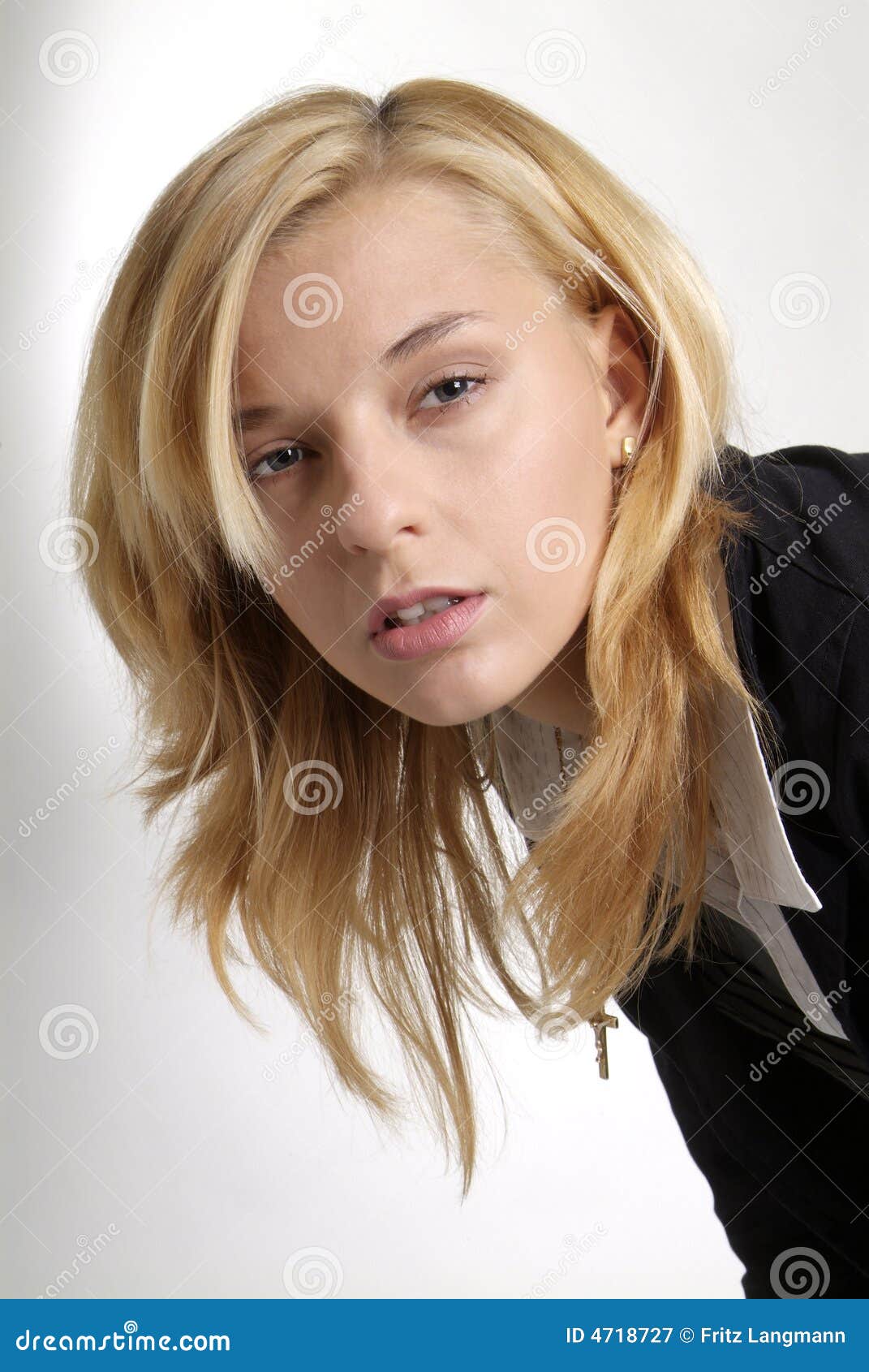 Friendly woman stock image. Image of await, conscious - 4718727