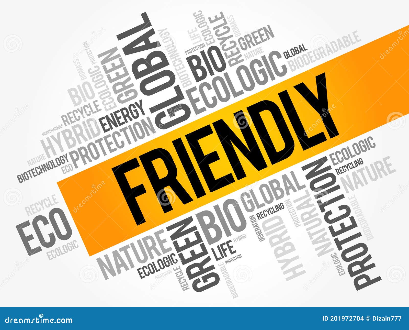 Friendly word cloud stock illustration. Illustration of concept - 201972704