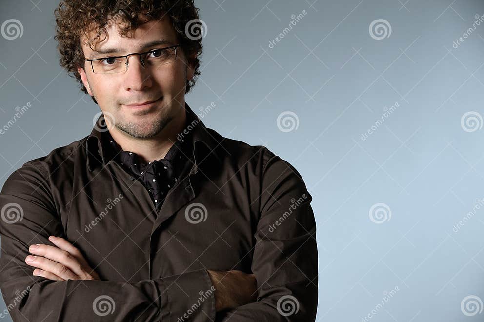 Friendly young businessman stock image. Image of business - 7205565