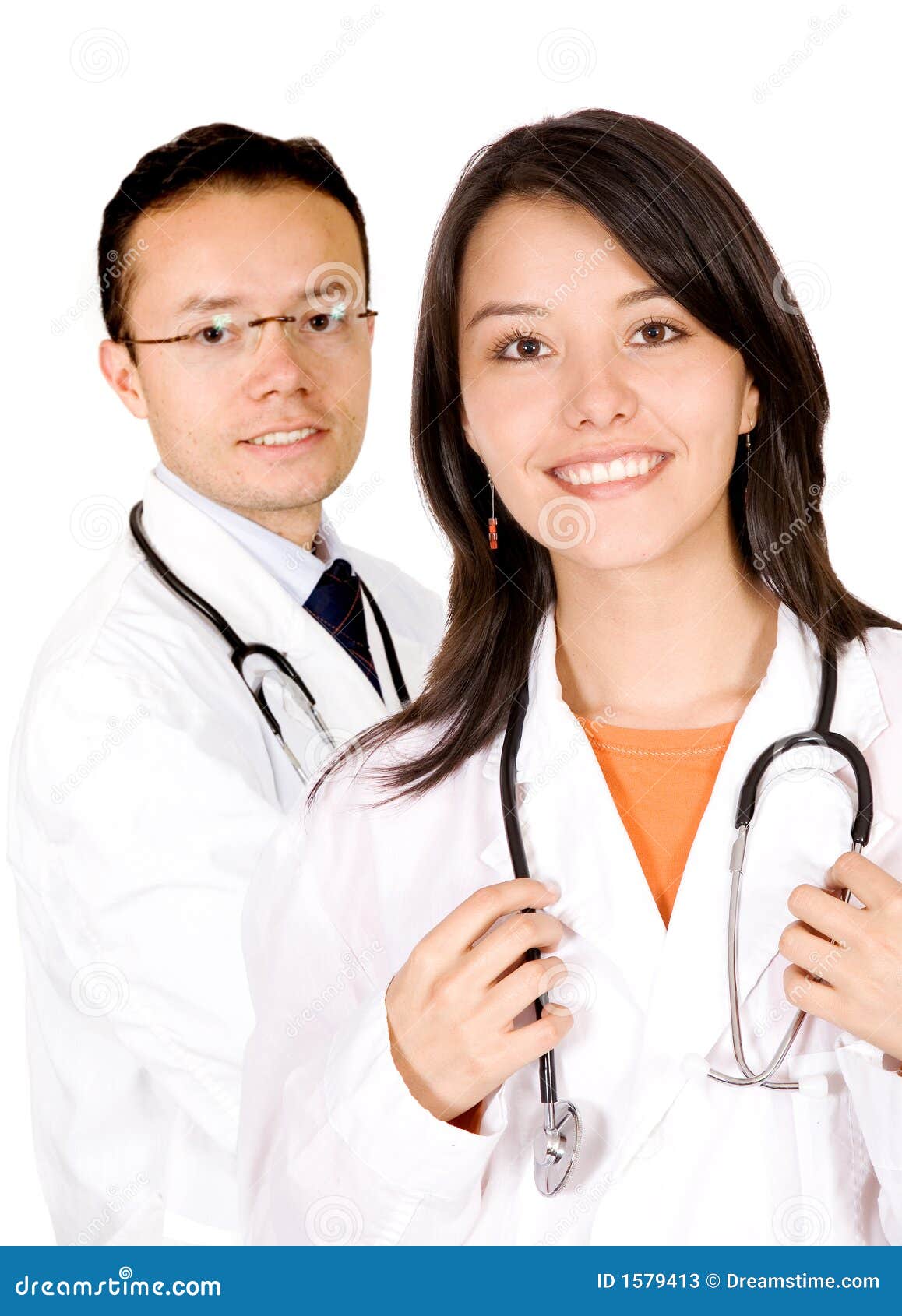 Friendly young doctors stock image. Image of cure, health - 1579413