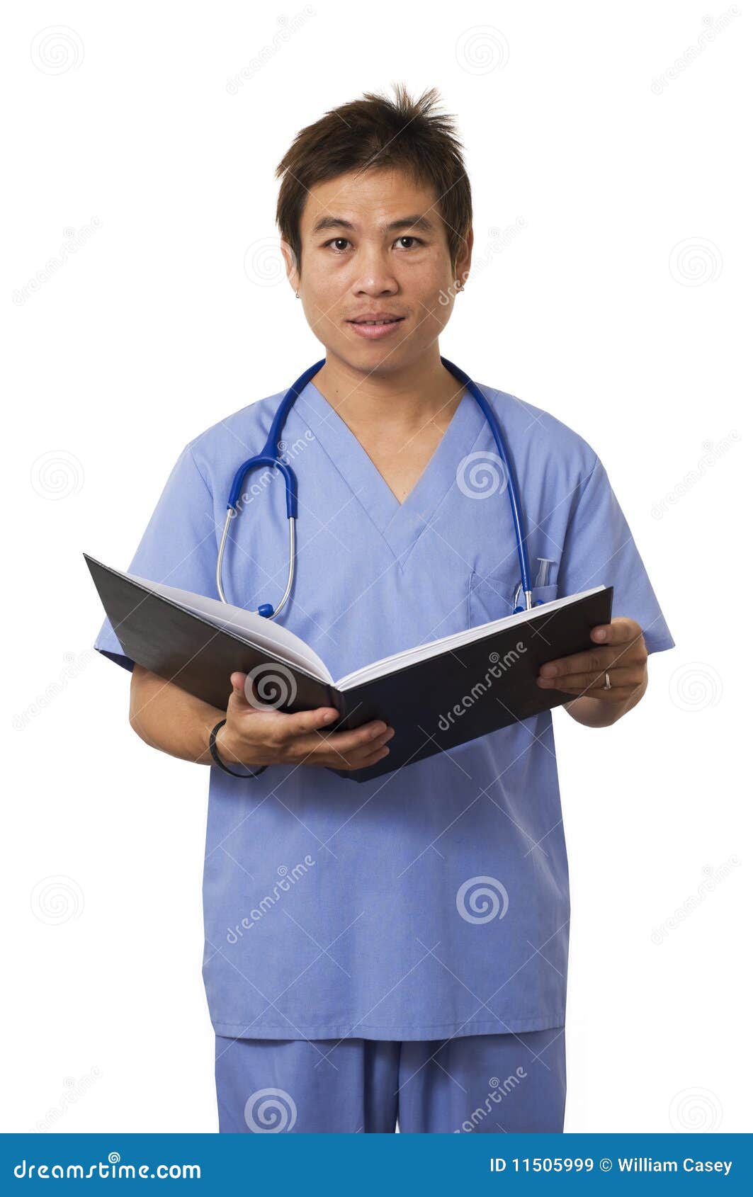 Friendly Young Male Doctor Intern Stock Image - Image of young, office ...