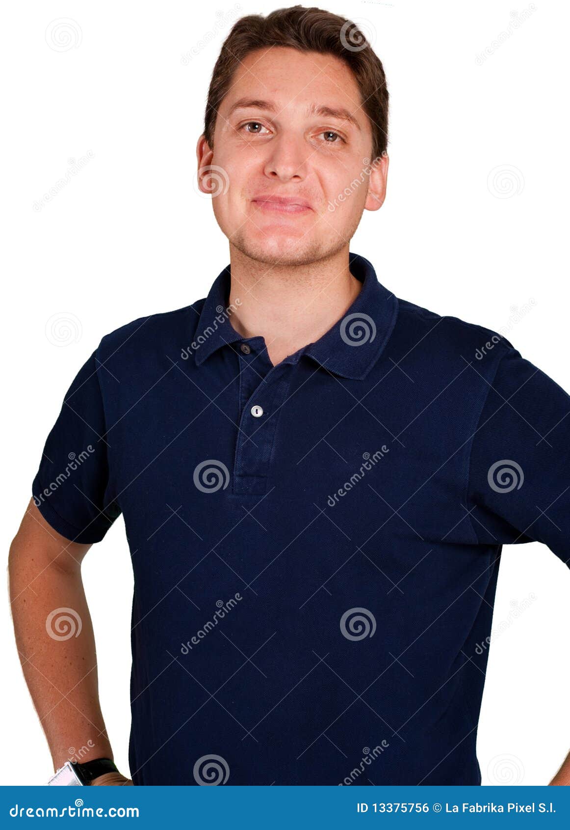 Friendly young man stock photo. Image of polo, shirt - 13375756