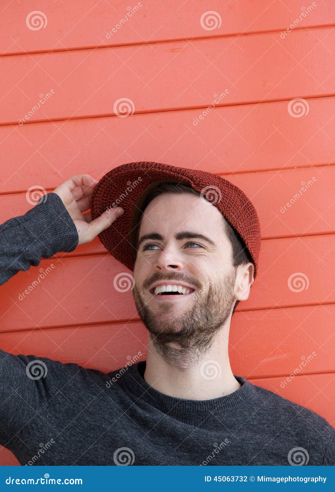Friendly Young Man Smiling W Stock Photo - Image of attractive ...