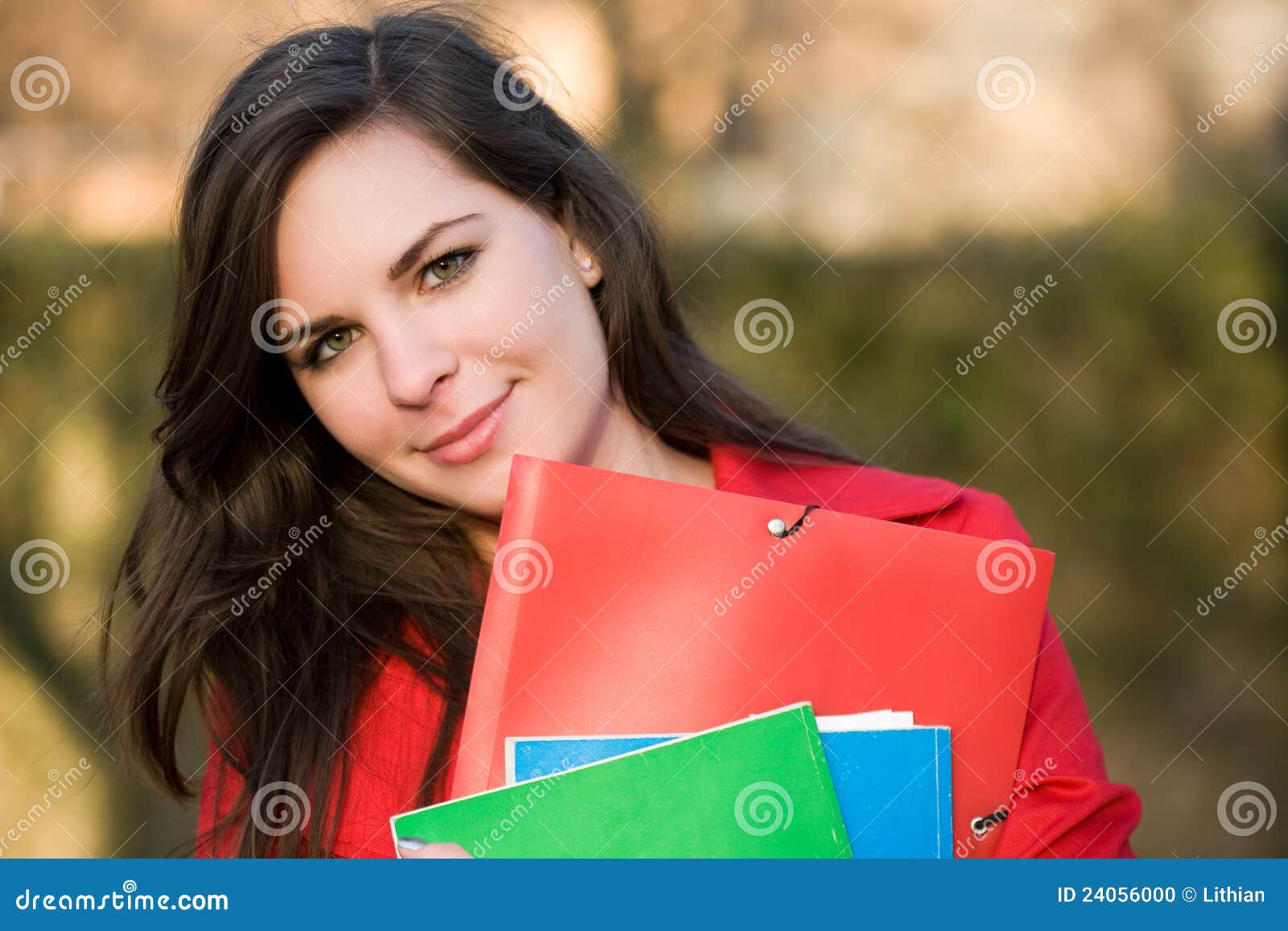 Friendly young student. stock photo. Image of caucasian - 24056000