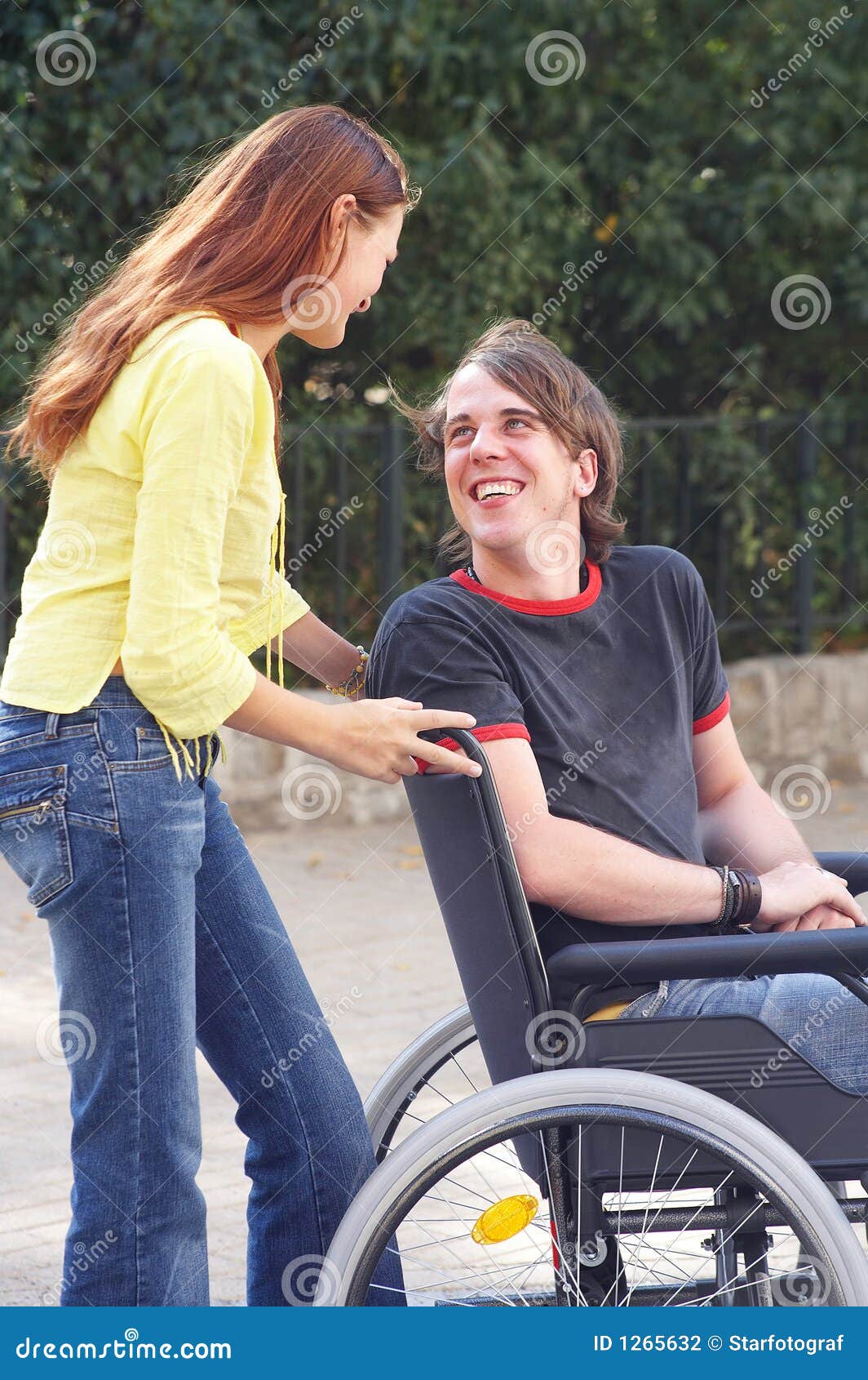 Friends stock photo. Image of community, mobility, disabled - 1265632