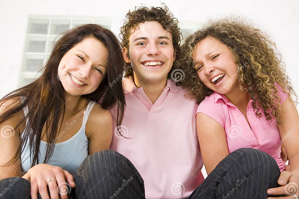 Friends stock image. Image of education, camera, college - 5407829