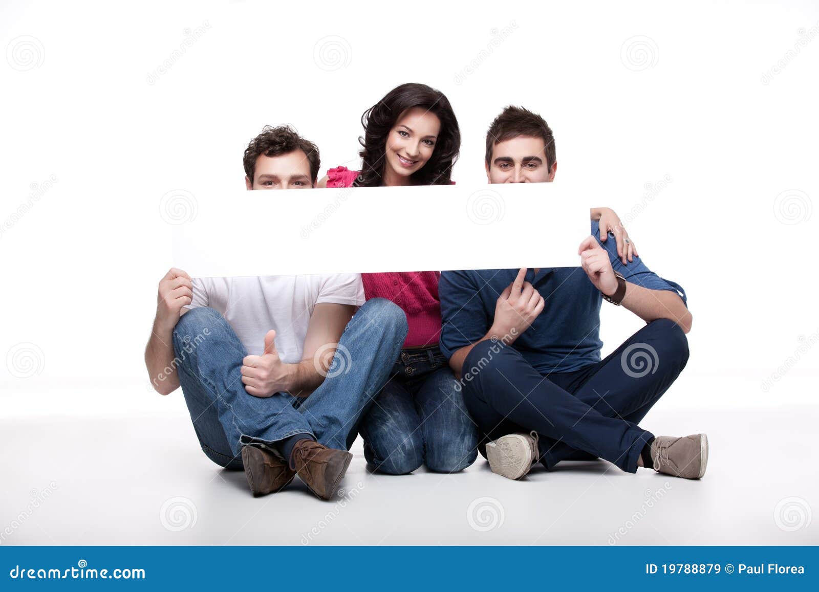Friends Advertising White Banner Stock Image - Image of blank ...