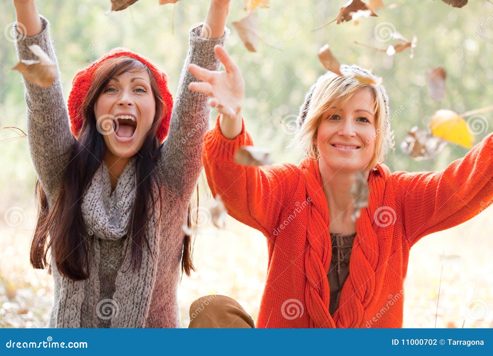 Friends autumn stock photo. Image of fall, family, attractive - 11000702