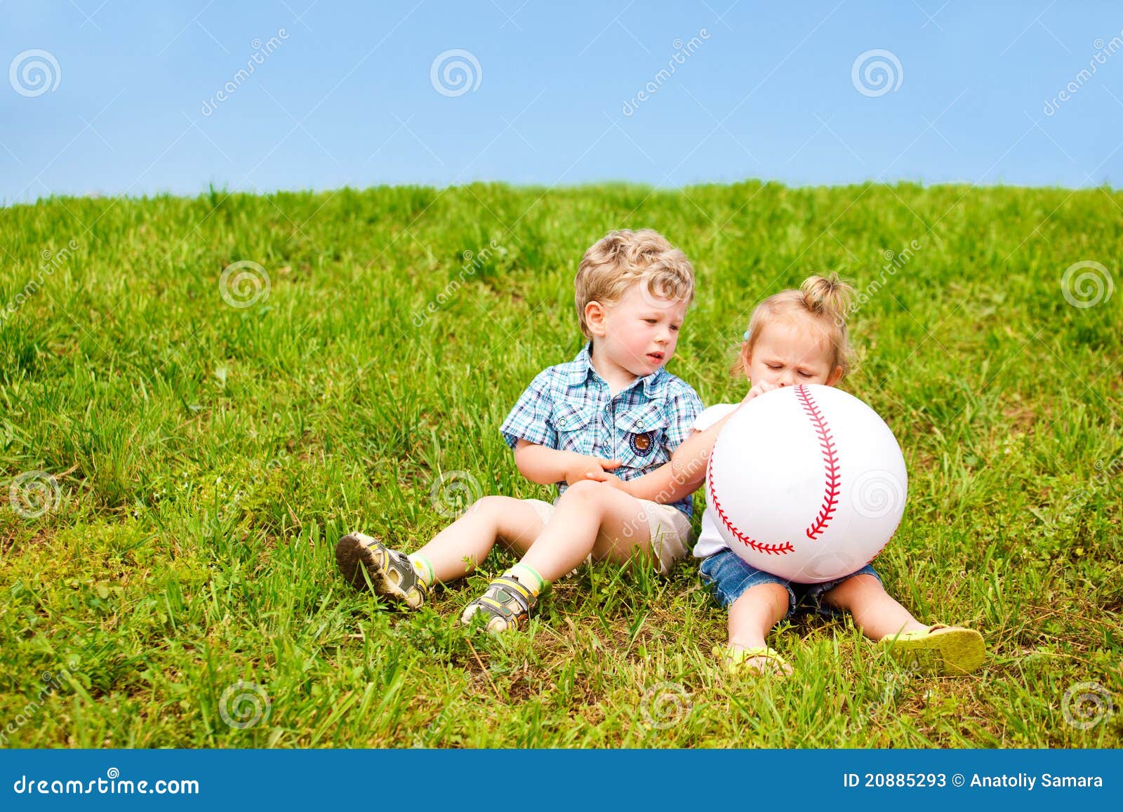 Friends with a ball stock image. Image of attractive - 20885293