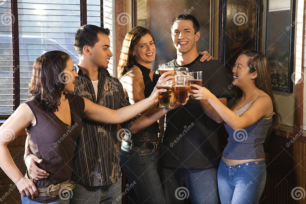 Friends at bar. stock photo. Image of leisure, friend - 2044038