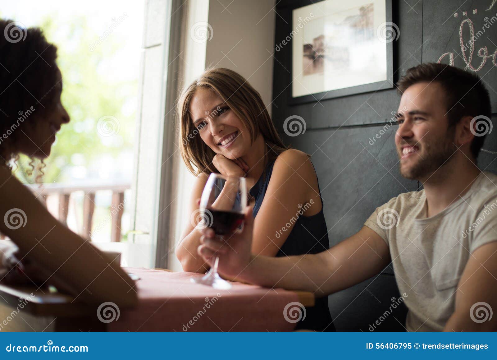Friends in bar stock image. Image of girls, multi, blonde - 56406795
