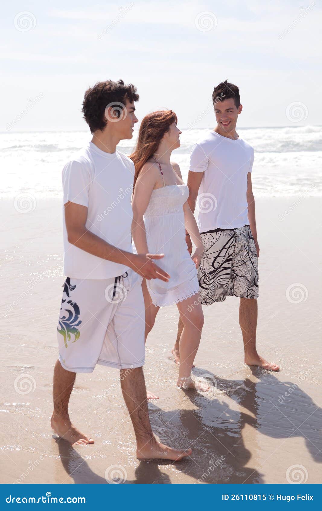 Friends at the beach stock image. Image of friends, adults - 26110815