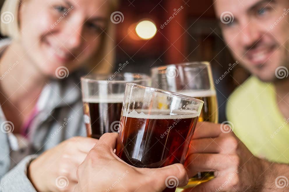 Friends with beer stock image. Image of laughing, friendship - 34645063