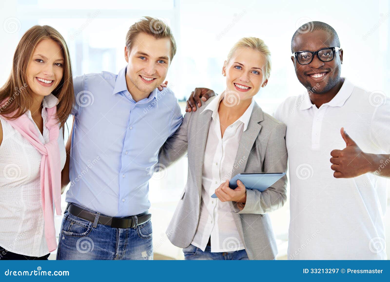 Friends in business stock image. Image of africanamerican - 33213297