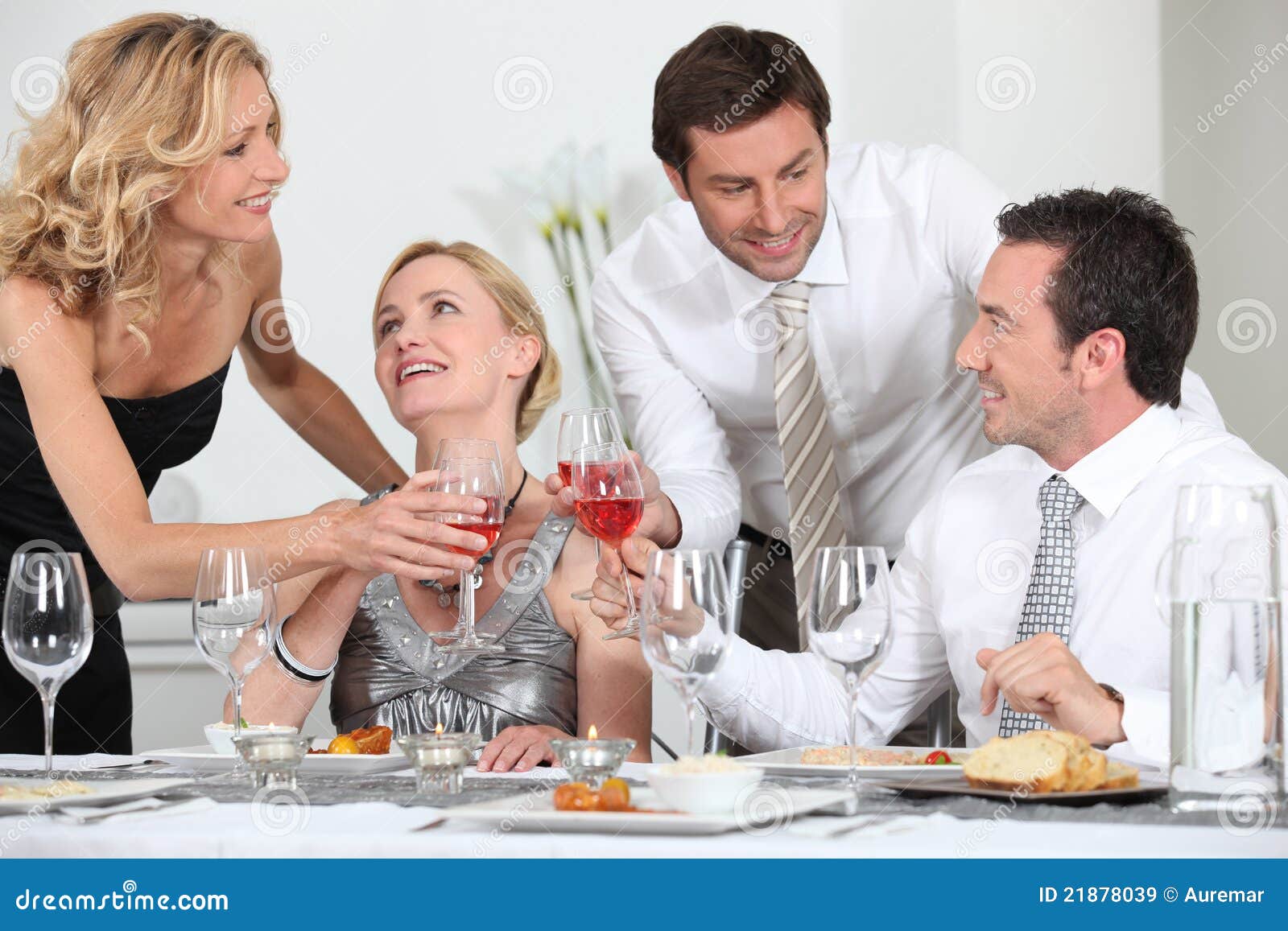 Friends celebrating stock image. Image of people, brown - 21878039