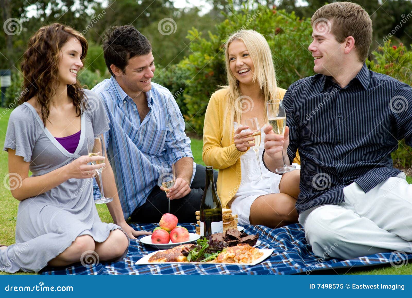 Friends Celebrating stock image. Image of bottle, apples - 7498575