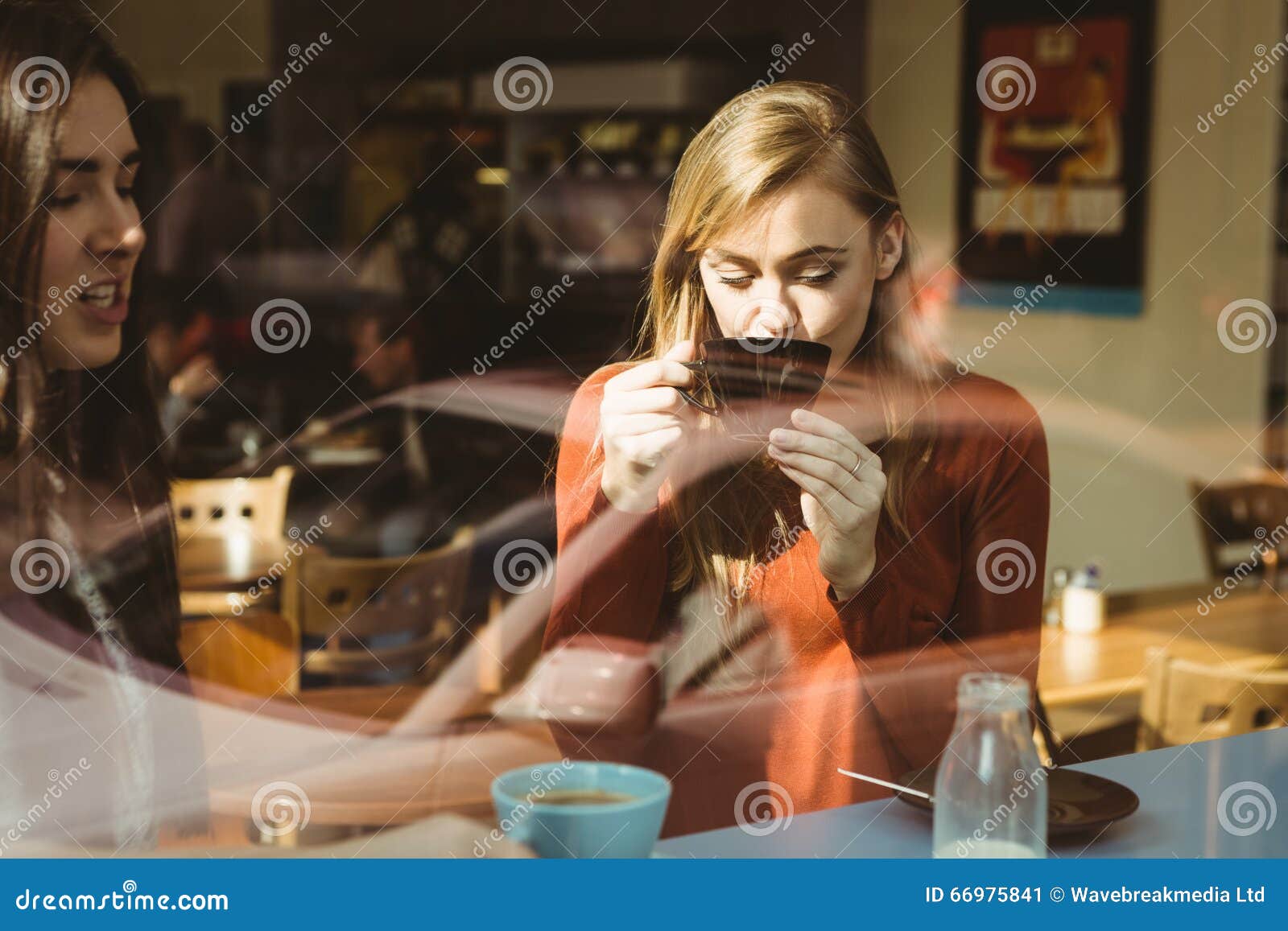 Friends Chatting Over Coffee Stock Image - Image of friendliness ...