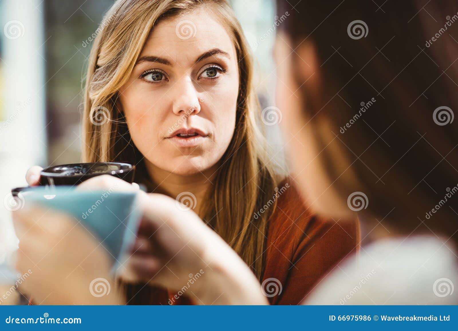 Friends Chatting Over Coffee Stock Photo - Image of drinking ...