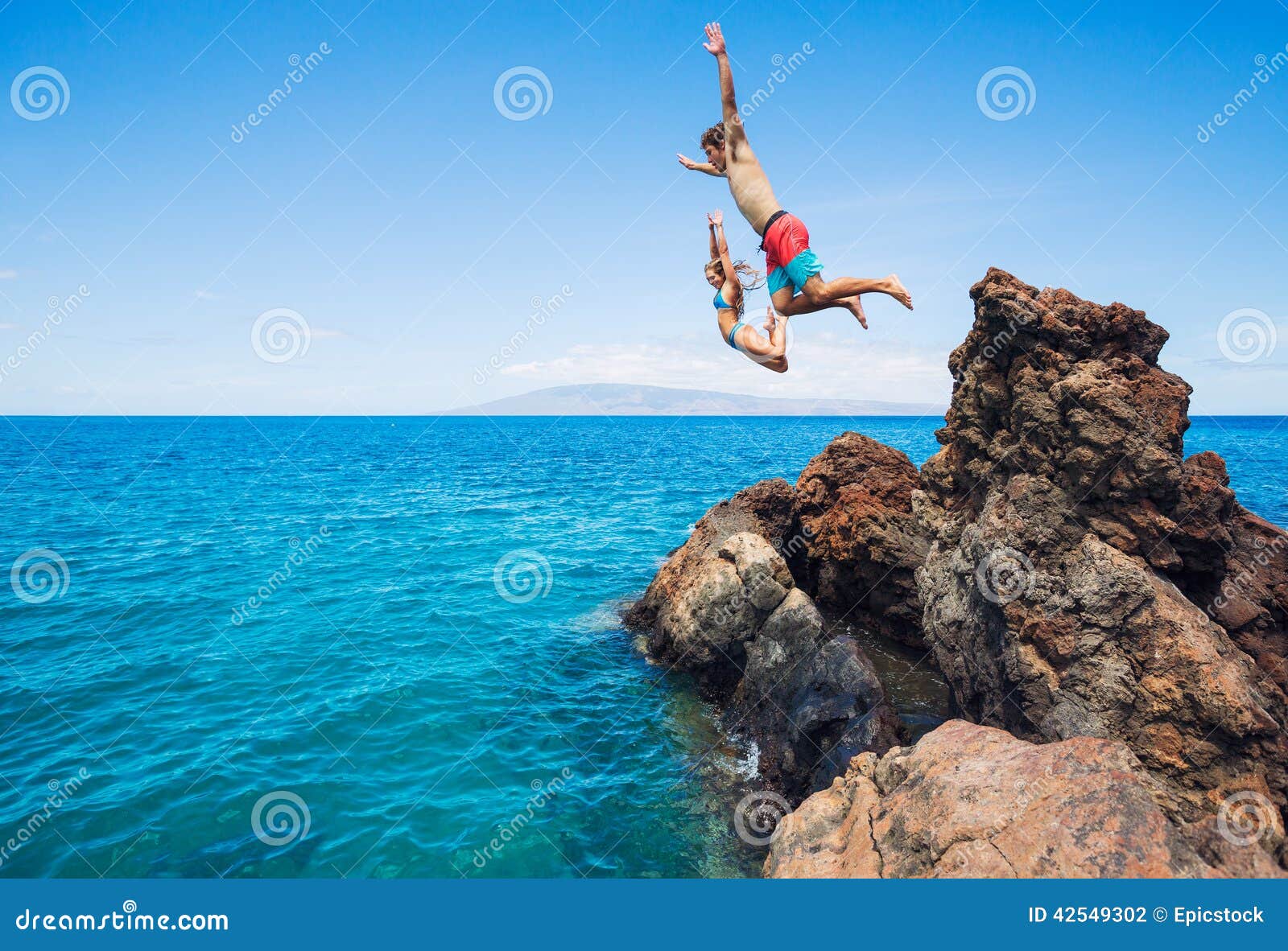 Cliff Jumping Royalty-Free Stock Image | CartoonDealer.com #43549408