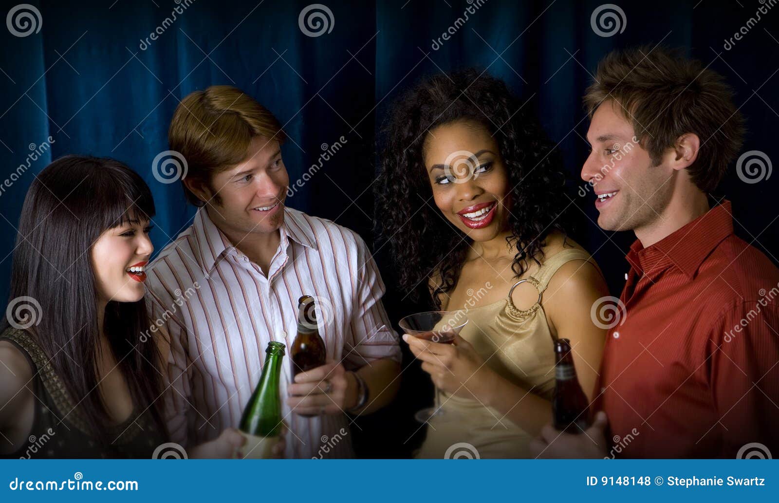 Friends at club stock photo. Image of adult, group, lovers - 9148148