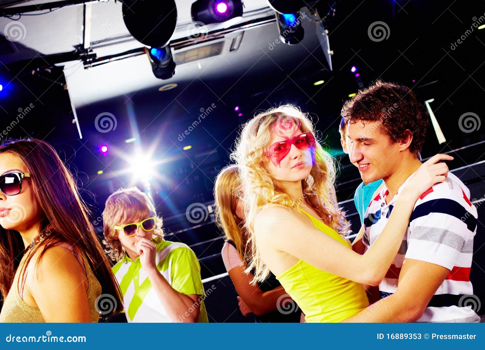 Friends clubbing stock image. Image of calm, friendly - 16889353