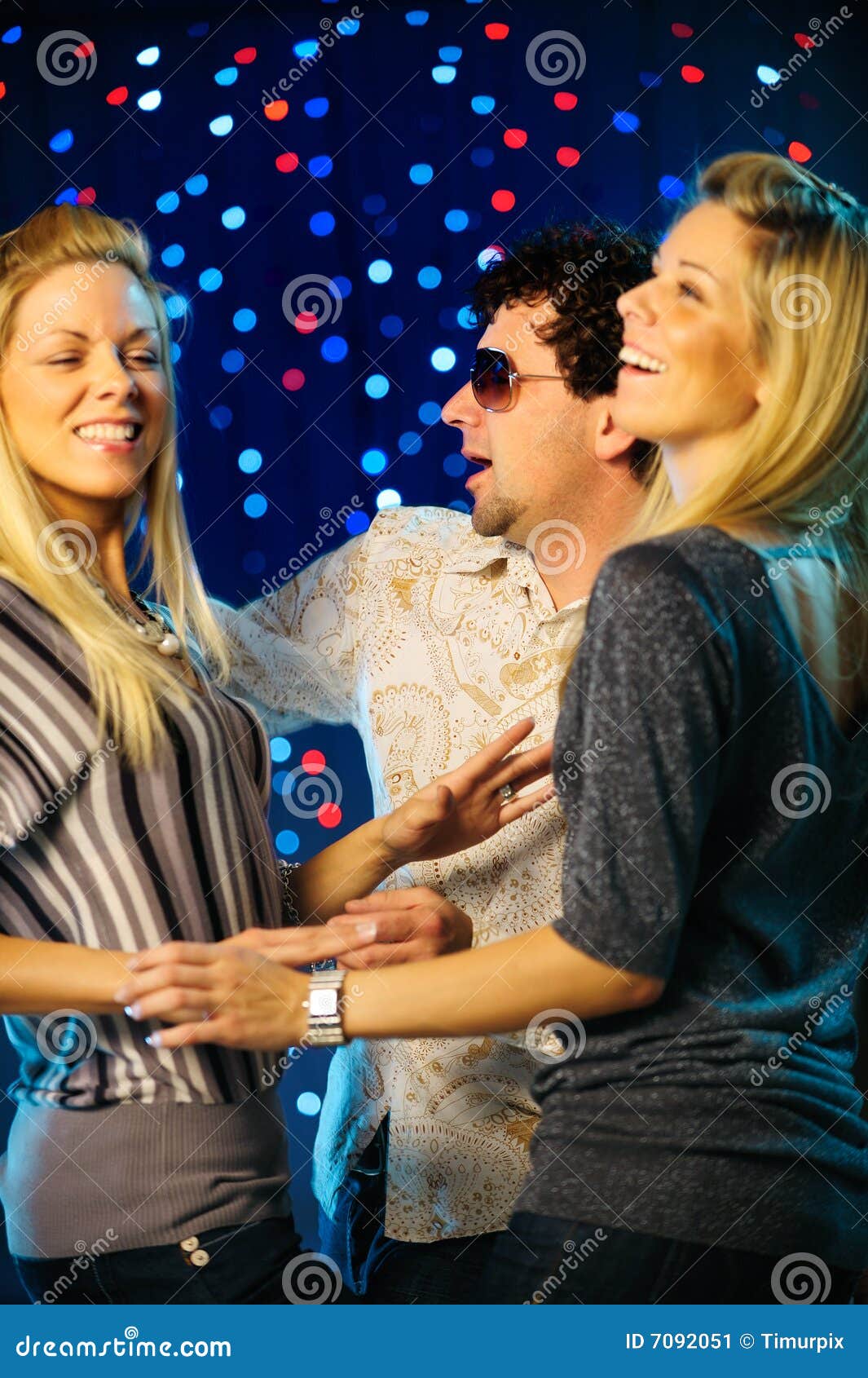 Friends clubbing stock image. Image of girl, community - 7092051